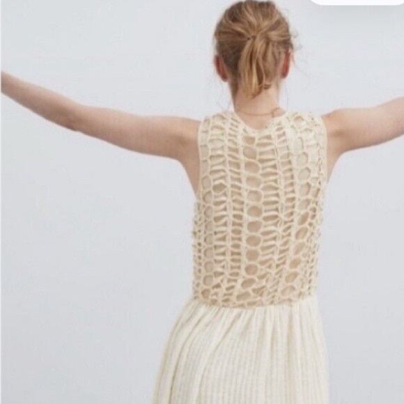 Zara | Dresses | Zara Cream Rope Midi Dress Size S | Poshmark